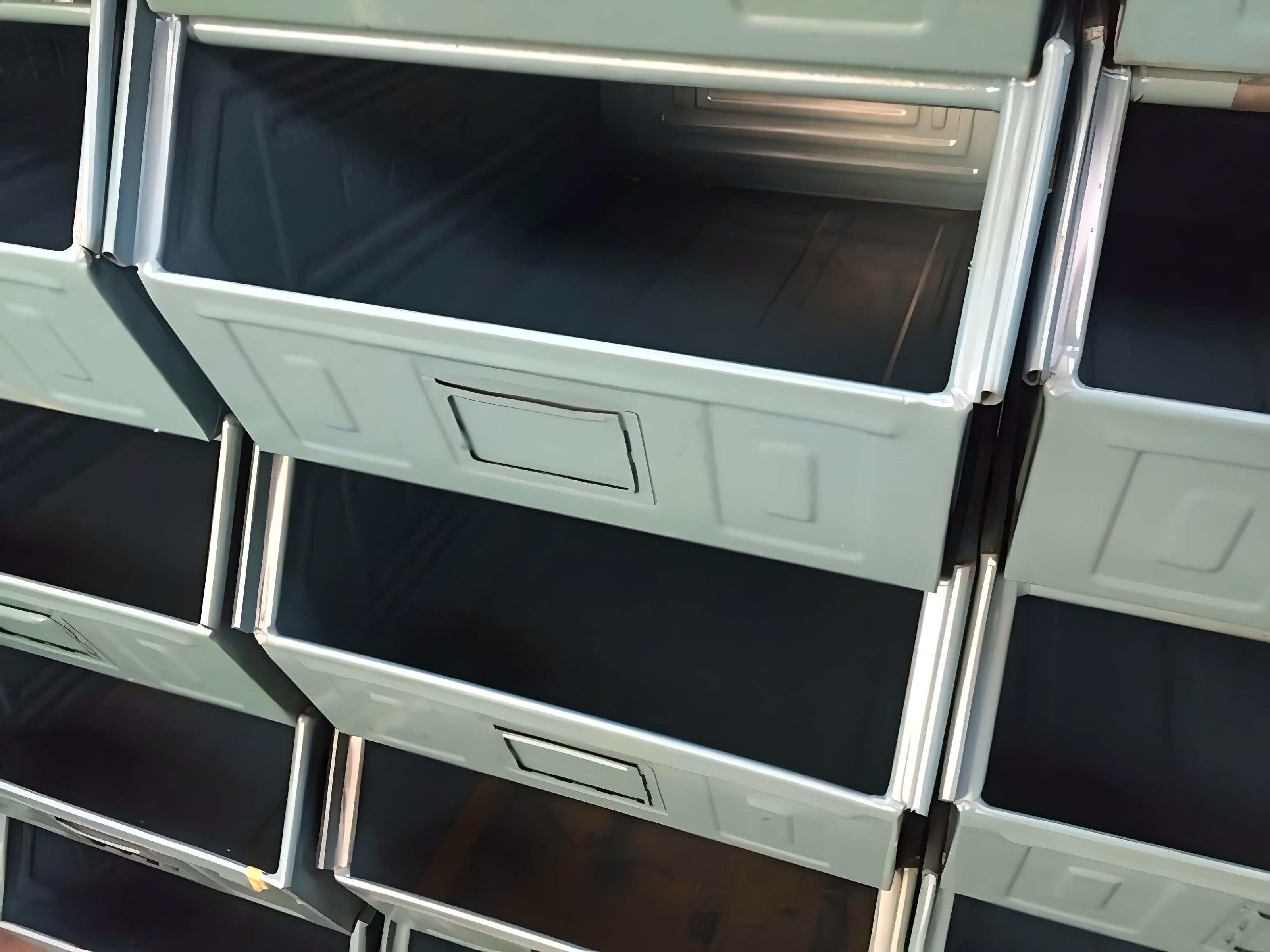 Schäfer Fix Sichtlagerbox Metallkiste Stapelbox Metall - 70 x 45 x 30 ...
